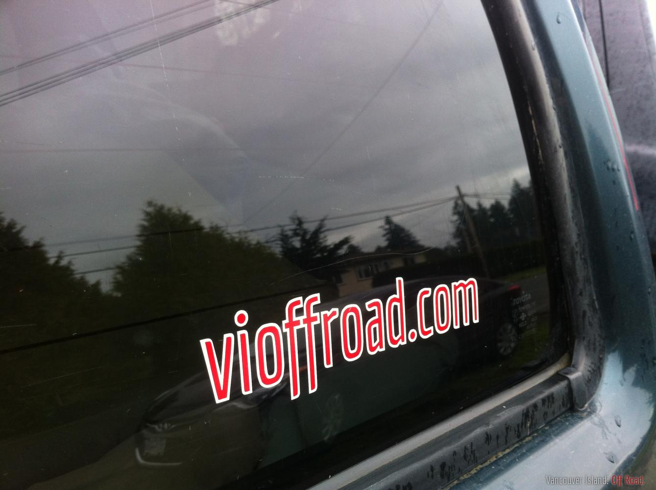 vioffroad.com bumper stickers | Vancouver Island Off Road